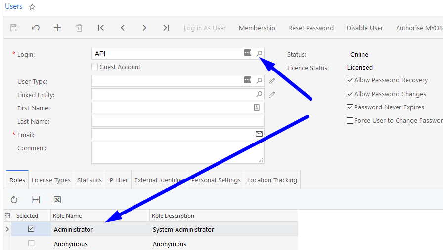 MYOB Acumatica Setup